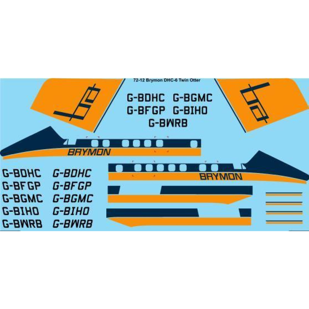26Decals 72-12 1/72 Brymon Twin Otter laser decal Model Kit Decals ...