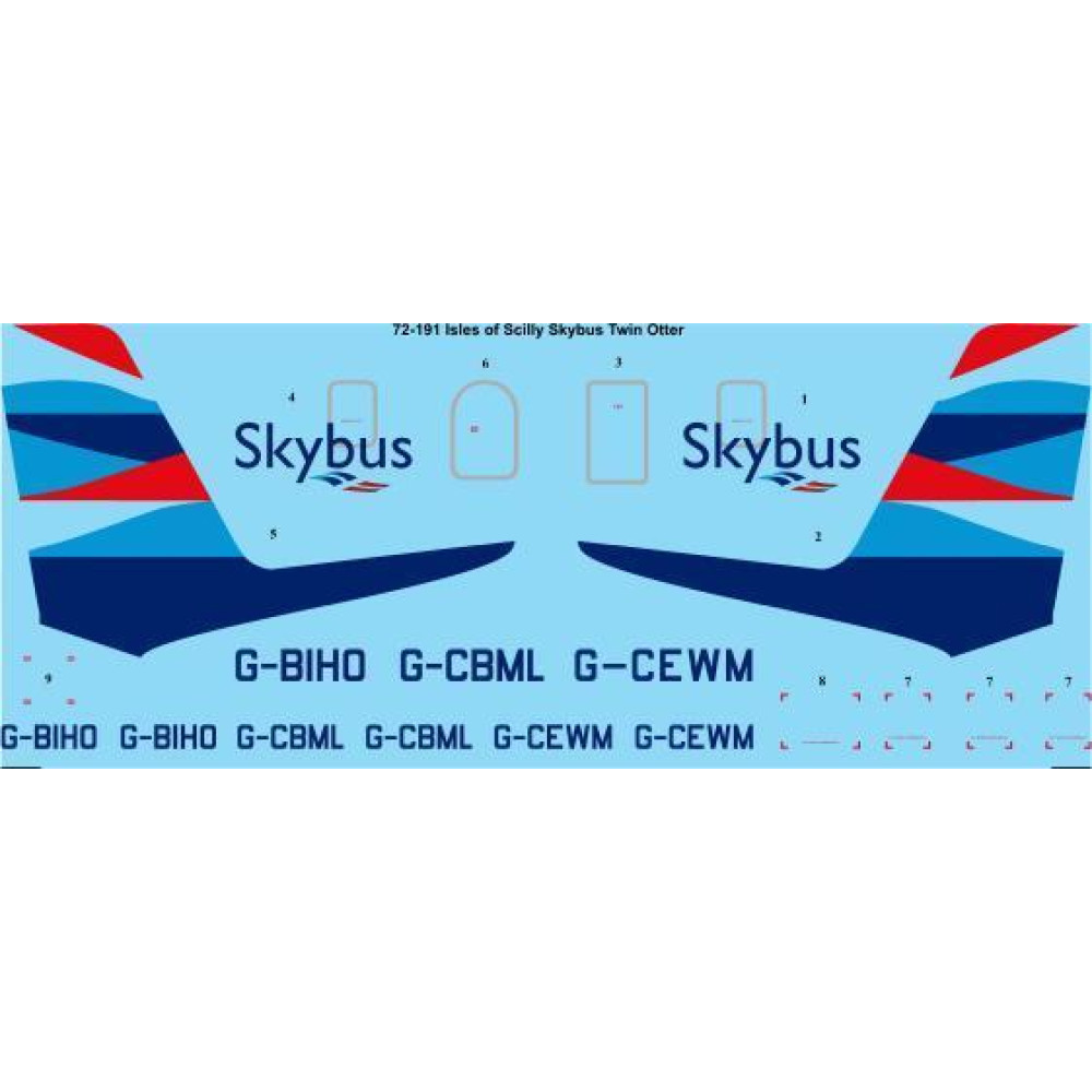 26Decals 72-191 1/72 Skybus Twin Otter laser decal Model Kit Decals ...