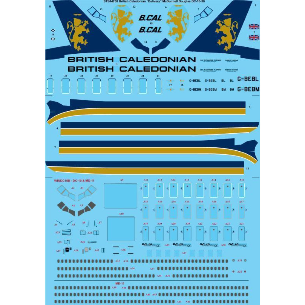 26Decals STS44258 1/144 British Caledonian Delivery McDonnell Douglas ...