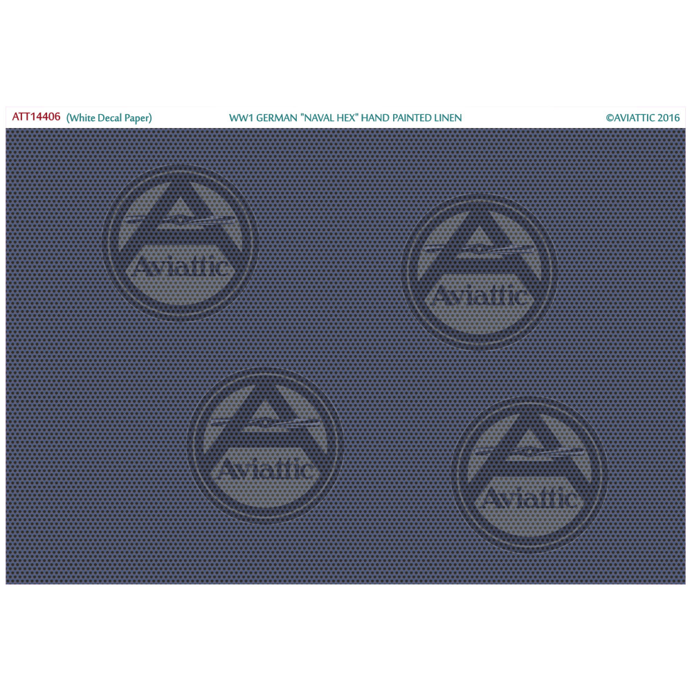 Aviattic ATT144006 1/144 (White Decal Paper) WW1 German Naval Hex Hand ...