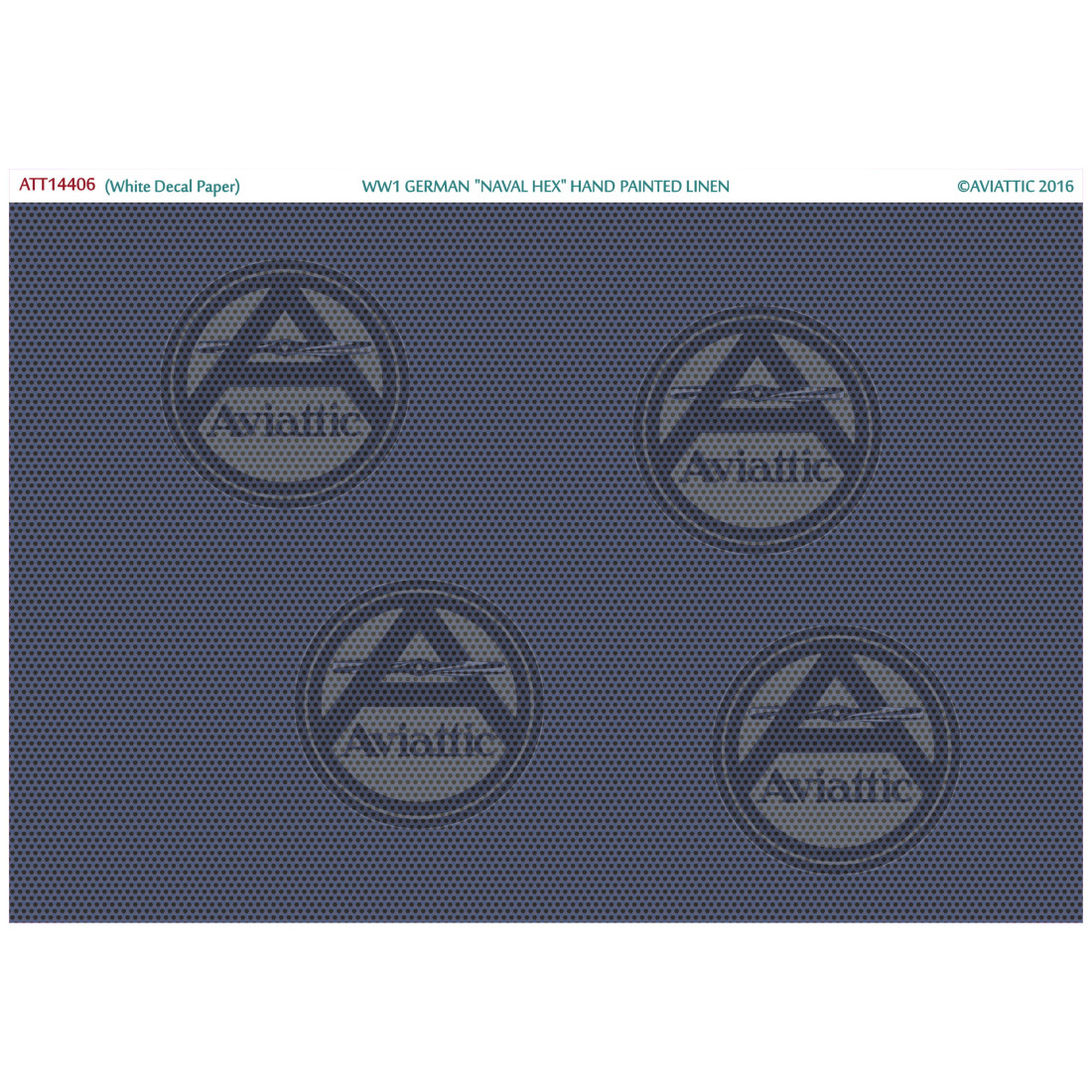 Aviattic ATT144006 1/144 (White Decal Paper) WW1 German Naval Hex Hand ...