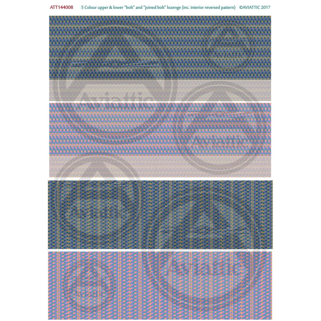 Aviattic ATT144008 1/144 5 colour upper and lower bolt and joined bolt ...