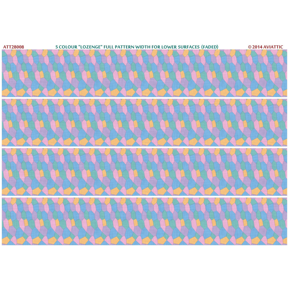 Aviattic ATT28008 1/28 5 colour lozenge full pattern lower surfaces ...