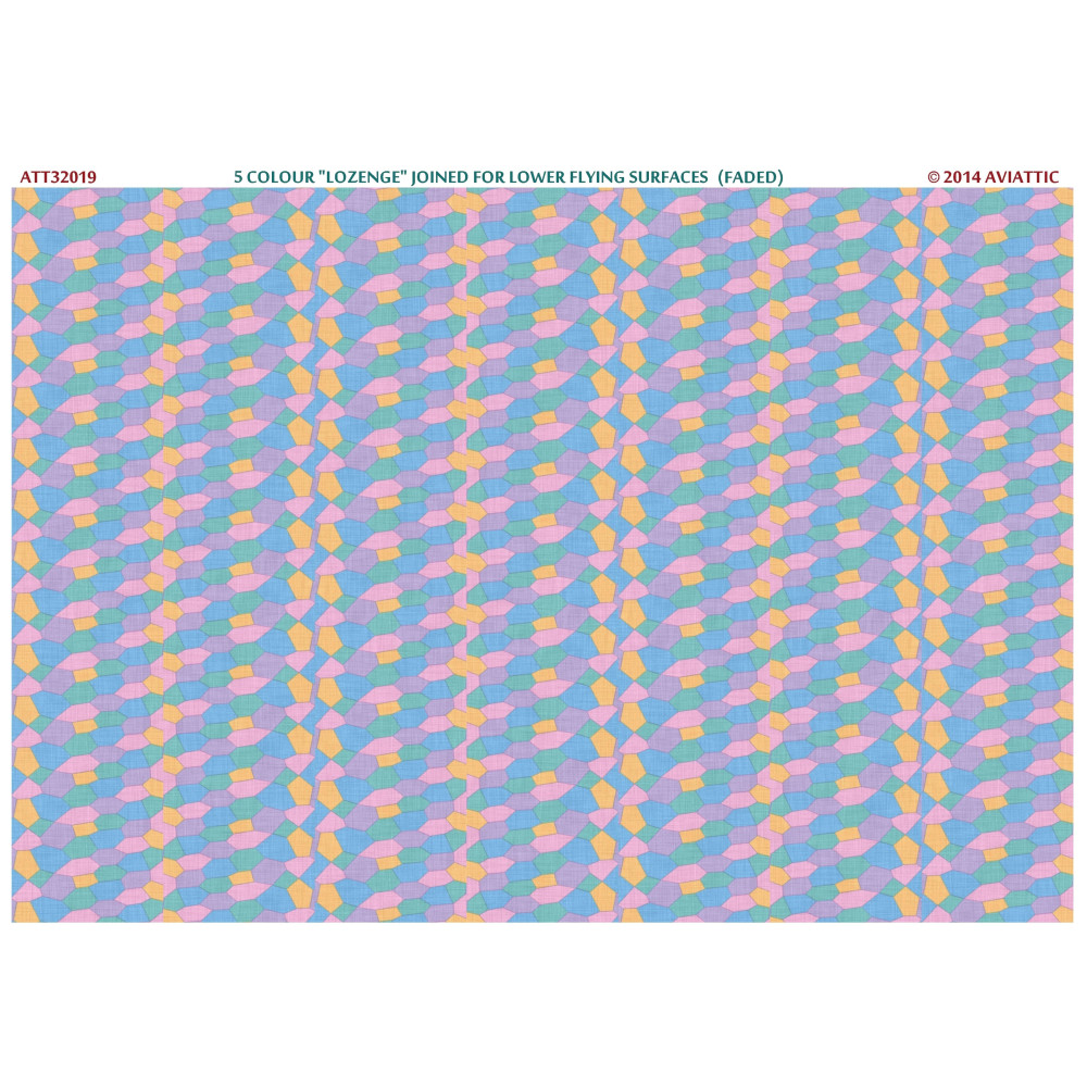 Aviattic ATT32019 1/32 5 colour lozenge joined for lower flying ...