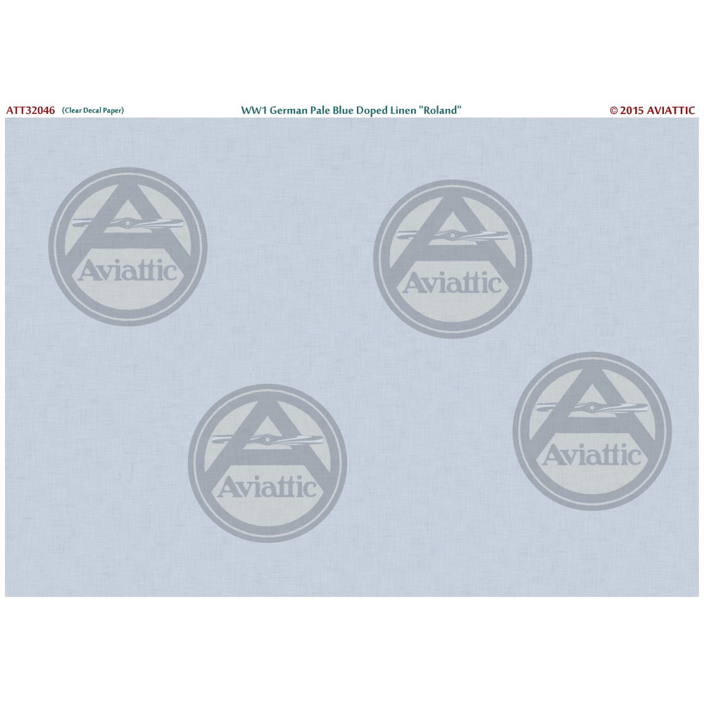 Aviattic ATT32046 1/32 (Clear Decal Paper) WW1 German Pale Blue Doped ...