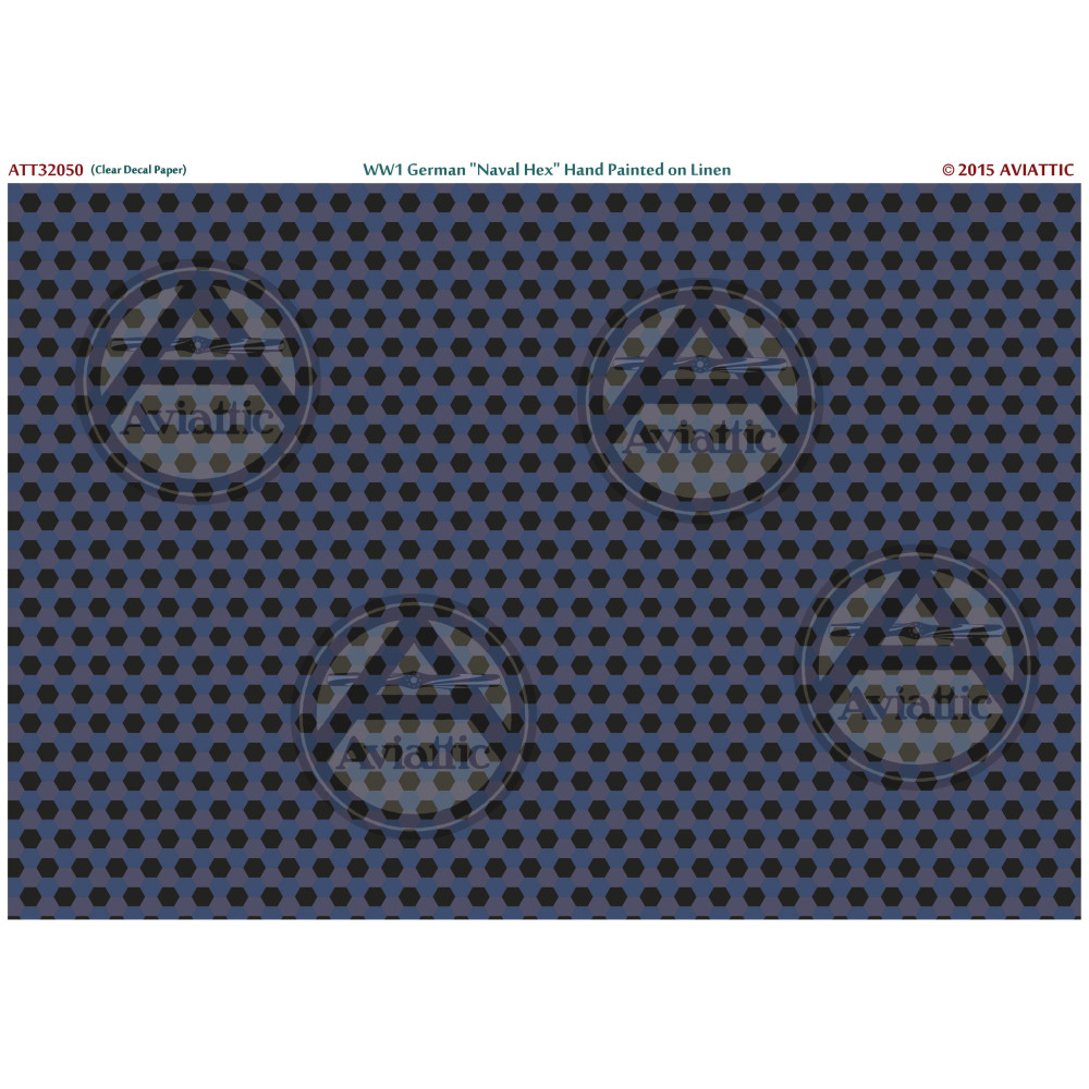 Aviattic ATT32050 1/32 (Clear Decal Paper) WW1 German Naval Hex Hand ...