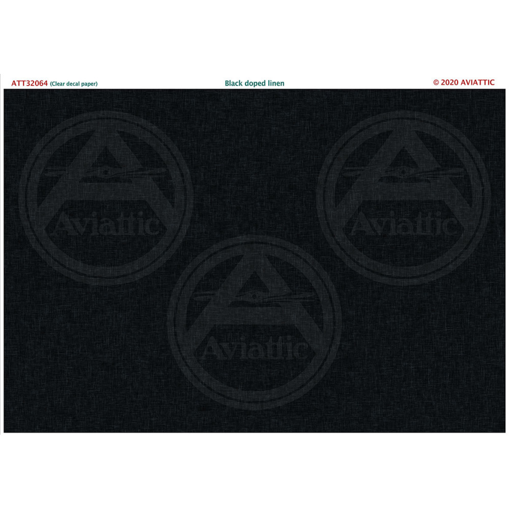 Aviattic ATT32064 1/32 (Clear decal paper) WW1 black doped linen Model ...