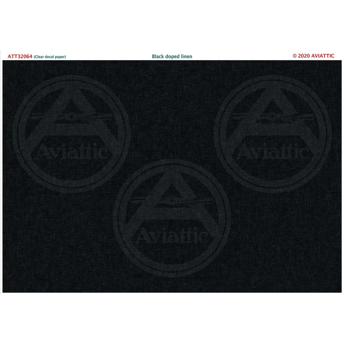 Aviattic ATT32064 1/32 (Clear decal paper) WW1 black doped linen Model ...