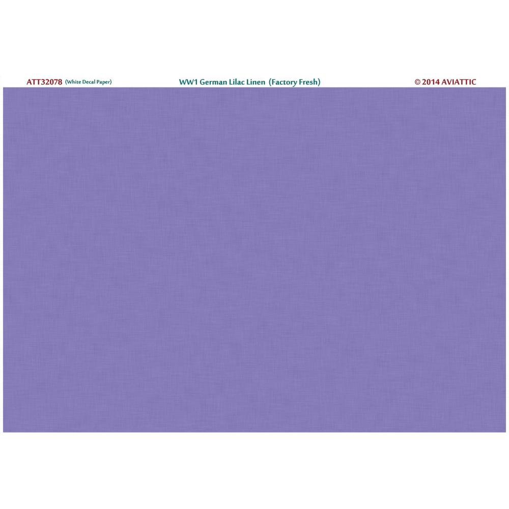 Aviattic ATT32078 1/32 (white decal paper) WW1 German lilac linen ...
