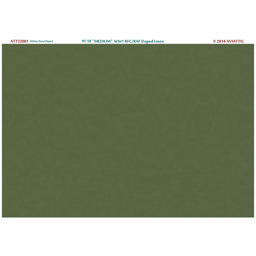 Aviattic ATT32081 1/32 (white decal paper) PC10 medium WW1 RFC/RAF ...