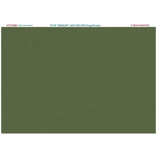 Aviattic ATT32081 1/32 (white decal paper) PC10 medium WW1 RFC/RAF ...
