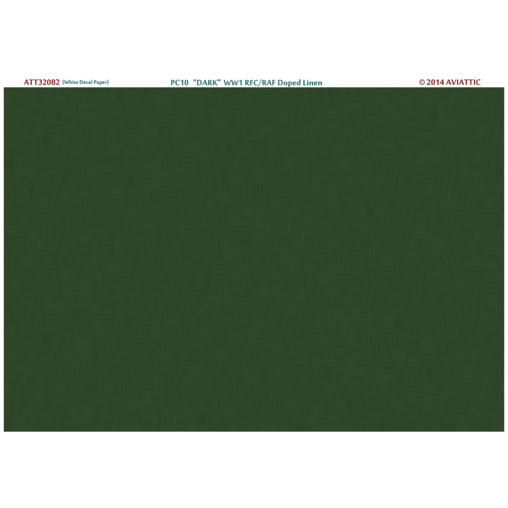 Aviattic ATT32082 1/32 (white decal paper) PC10 dark WW1 RFC/RAF doped ...
