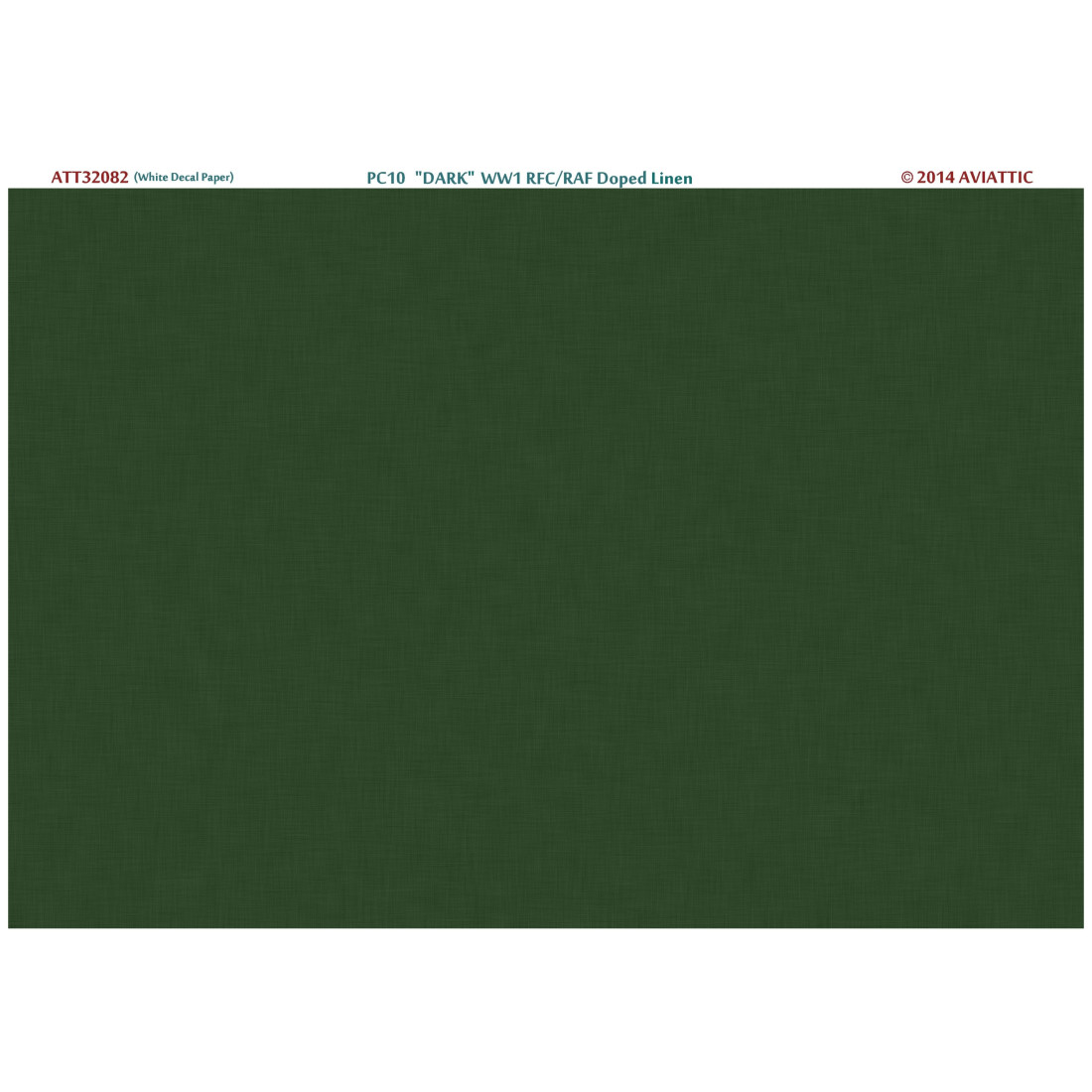 Aviattic ATT32082 1/32 (white decal paper) PC10 dark WW1 RFC/RAF doped ...