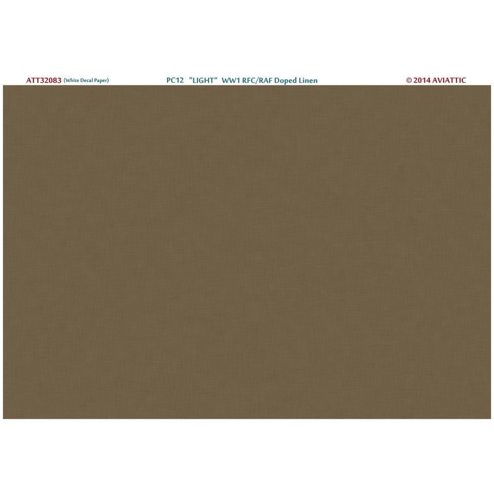 Aviattic ATT32083 1/32 PC12 light WW1 RFC/RAF doped linen (white decal ...
