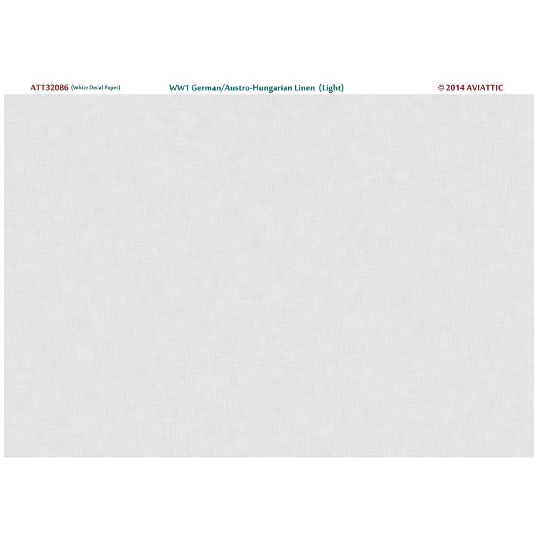 Aviattic ATT32086 1/32 (white decal paper) WW1 German/Austro-Hungarian ...