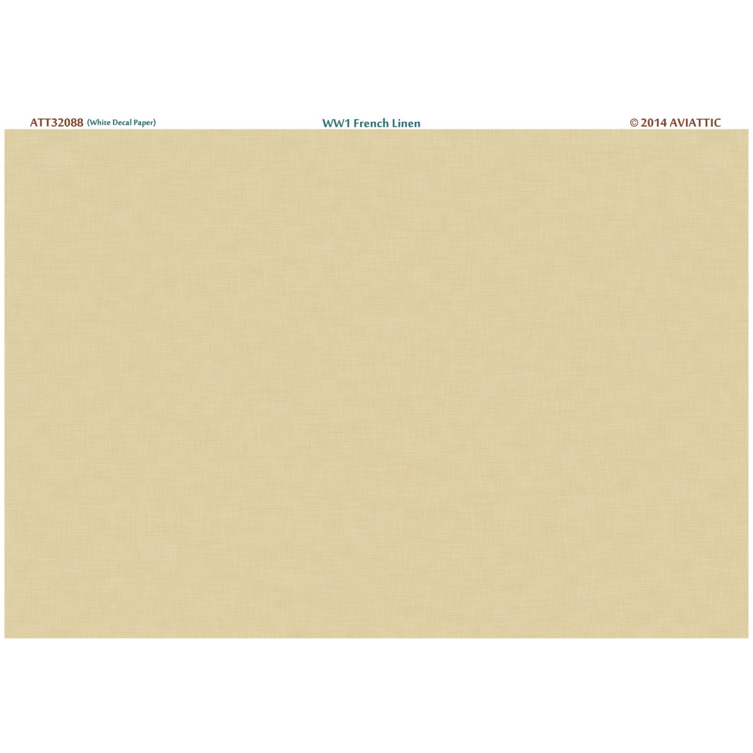 Aviattic ATT32088 1/32 (white decal paper) WW1 French linen decal Model ...