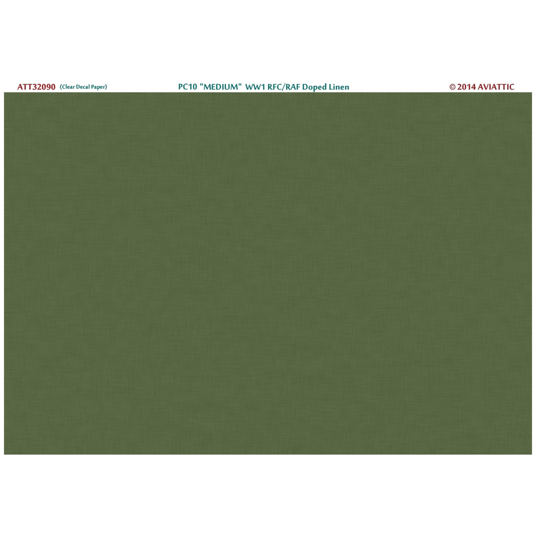 Aviattic ATT32090 1/32 (clear decal paper) PC10 medium WW1 RFC/RAF ...