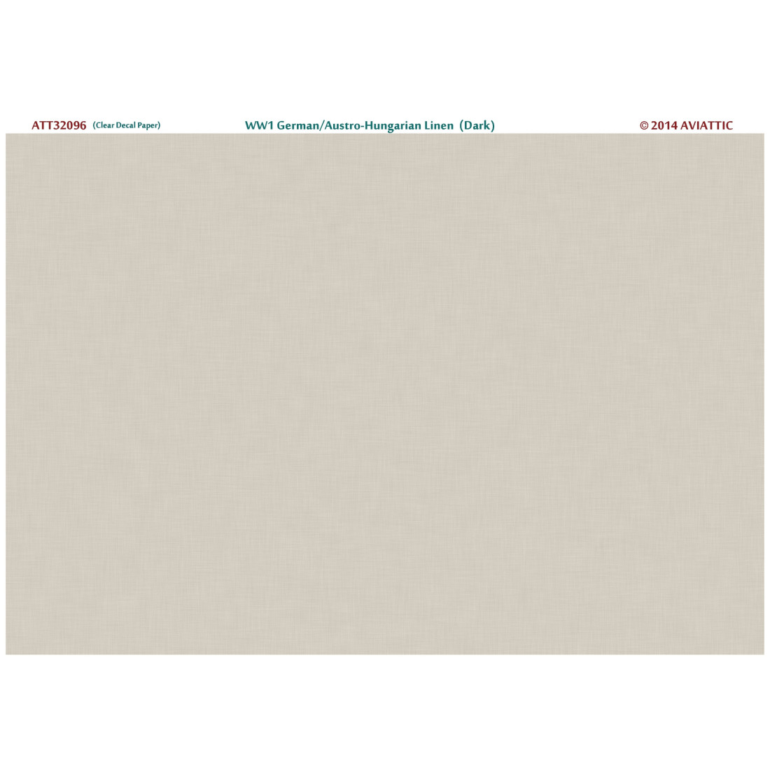 Aviattic ATT32096 1/32 (clear decal paper) WW1 German/Austro-Hungarian ...