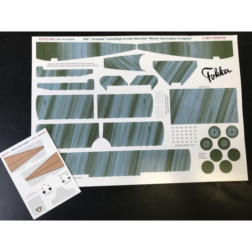 Aviattic ATT32140 1/32 (Clear decal paper) WW1 streaked camouflage ...
