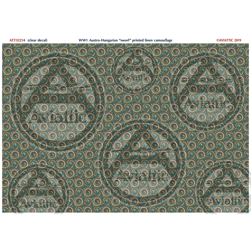 Aviattic ATT32214 1/32 WW1 Austro-Hungarian sworl printed linen ...