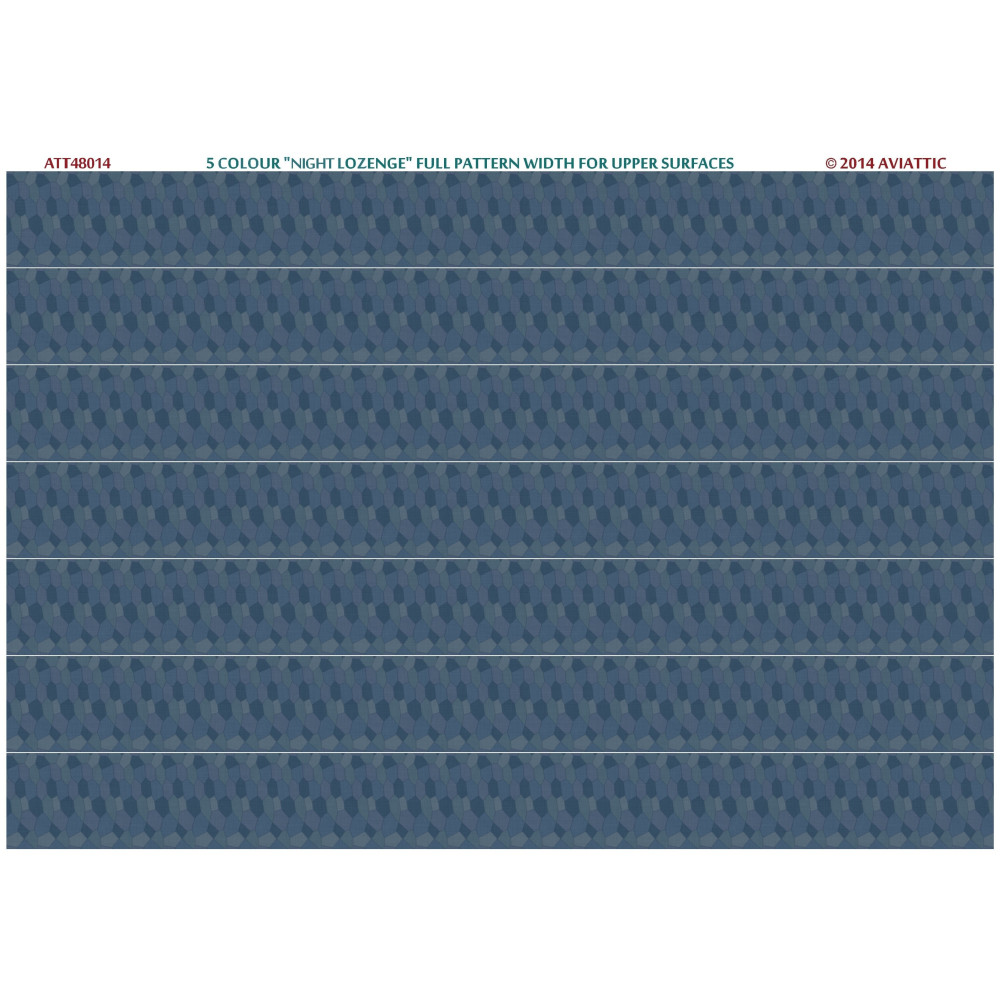 Aviattic ATT48014 1/48 5 colour night lozenge full pattern width for ...