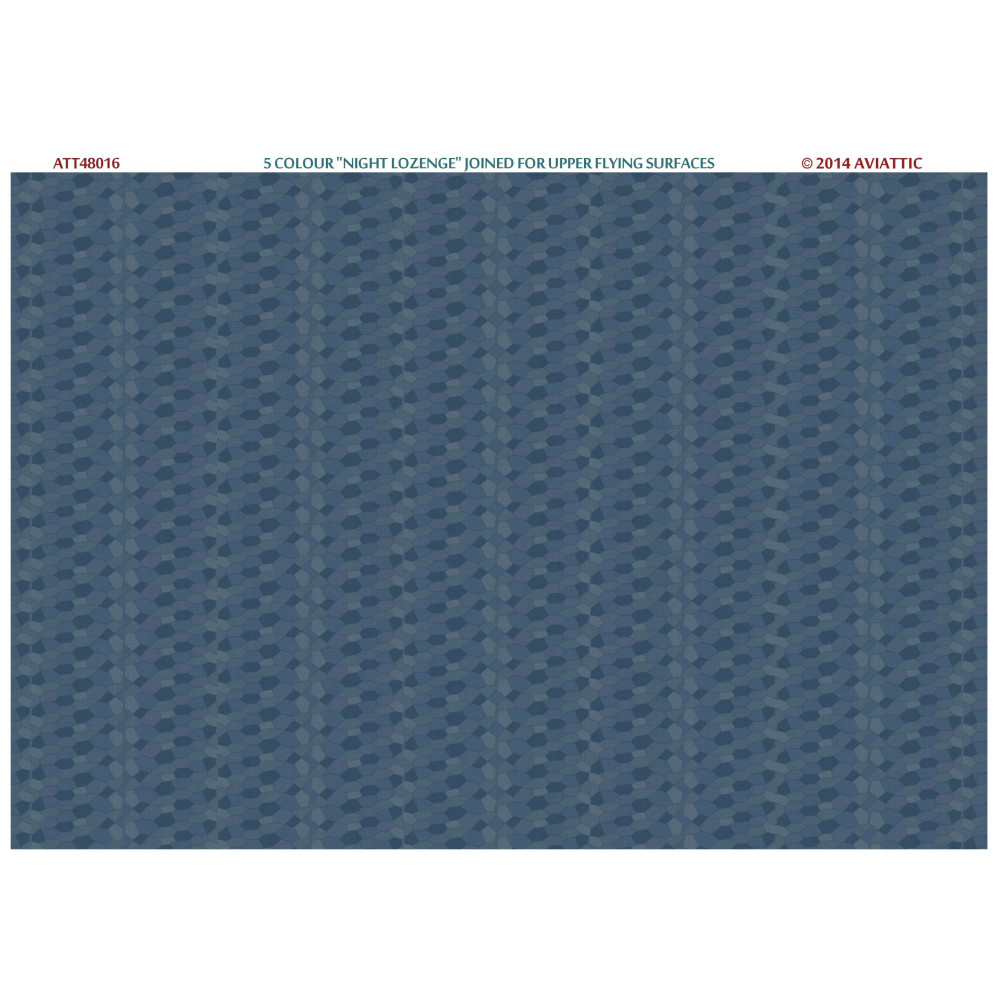 Aviattic ATT48016 1/48 5 colour night lozenge joined for upper flying ...