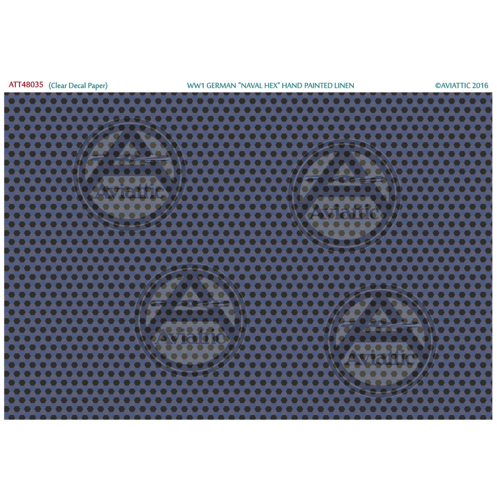 Aviattic ATT48035 1/48 (Clear Decal Paper) WW1 German Naval Hex Hand ...