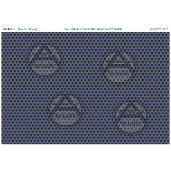 Aviattic ATT48035 1/48 (Clear Decal Paper) WW1 German Naval Hex Hand ...