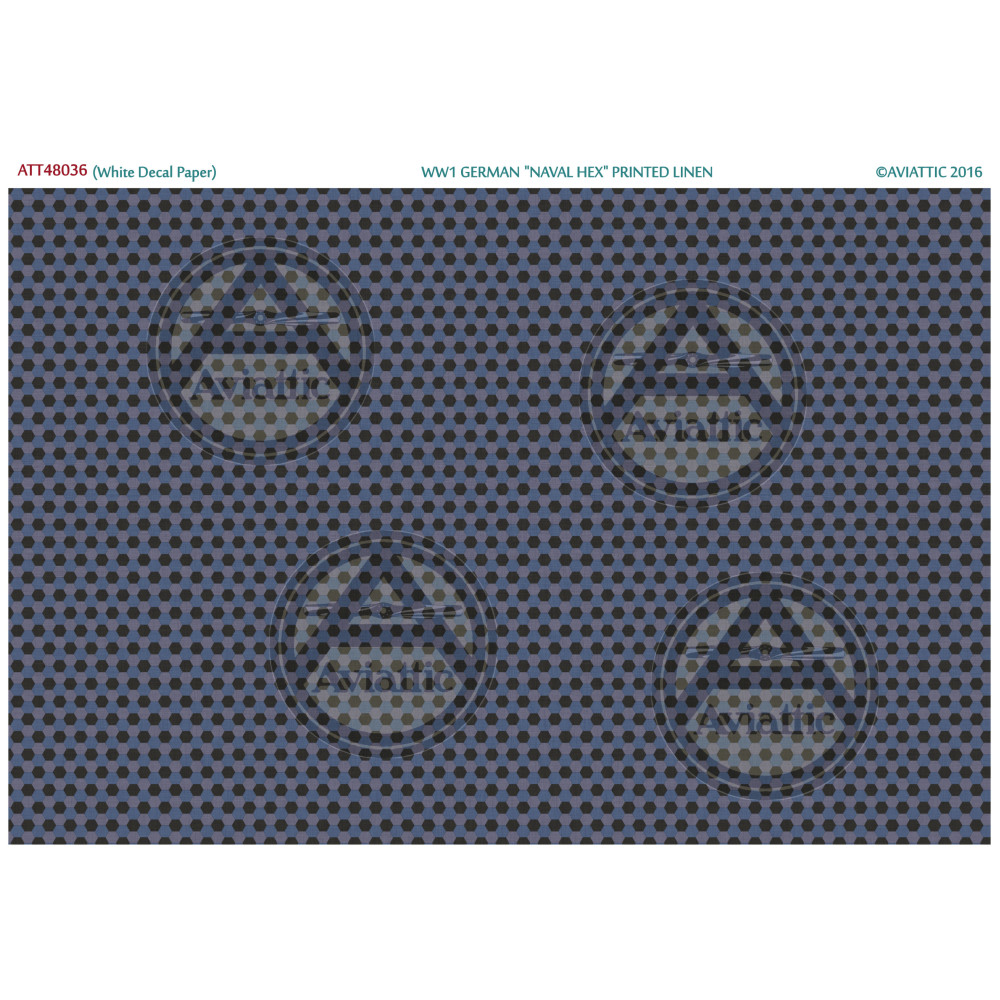 Aviattic ATT48036 1/48 (White Decal Paper) WW1 German Naval Hex Printed ...