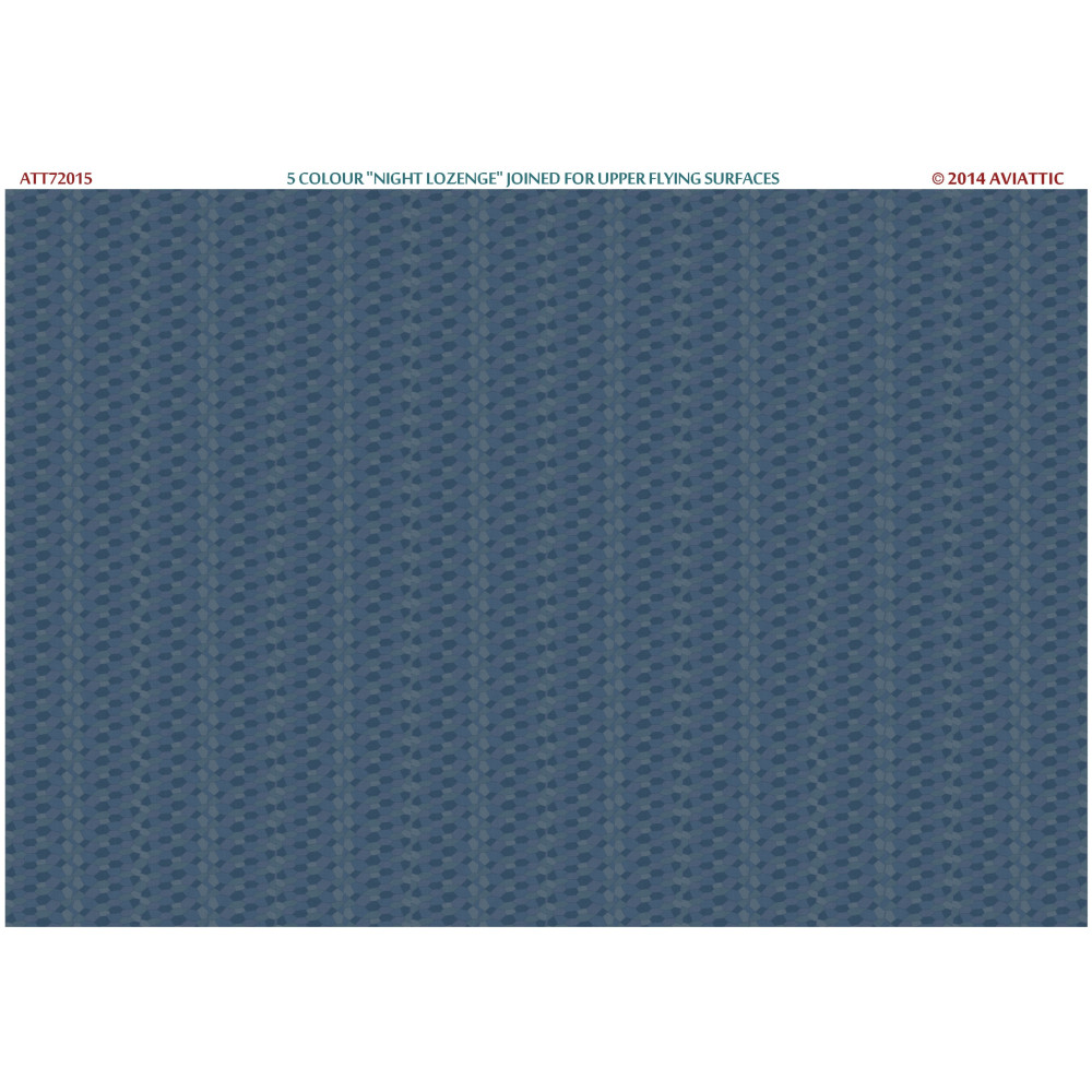 Aviattic ATT72015 1/72 5 colour night lozenge joined for upper flying ...