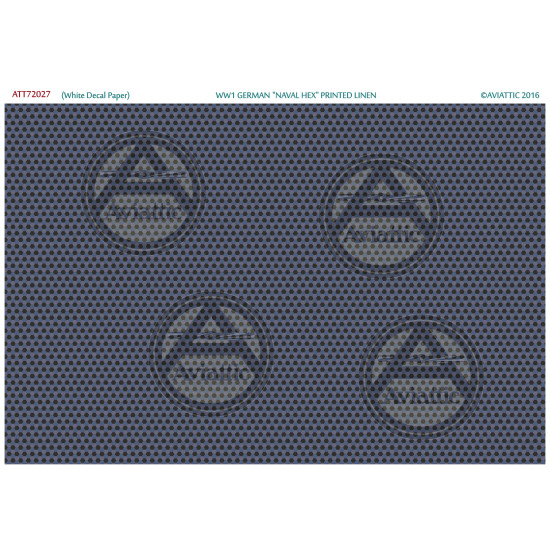 Aviattic ATT72027 1/72 White Decal Paper WW1 German Naval Hex Printed ...
