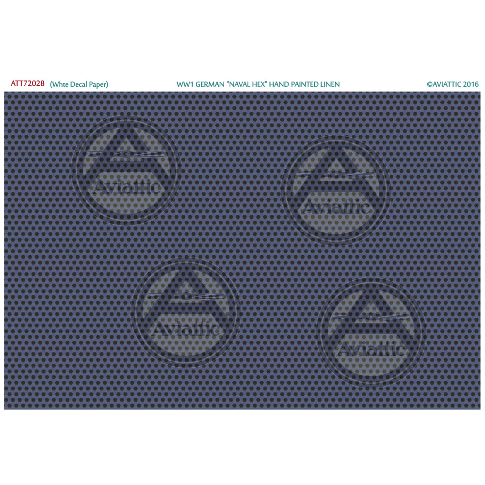 Aviattic ATT72028 1/72 White Decal Paper WW1 German Naval Hex Hand ...