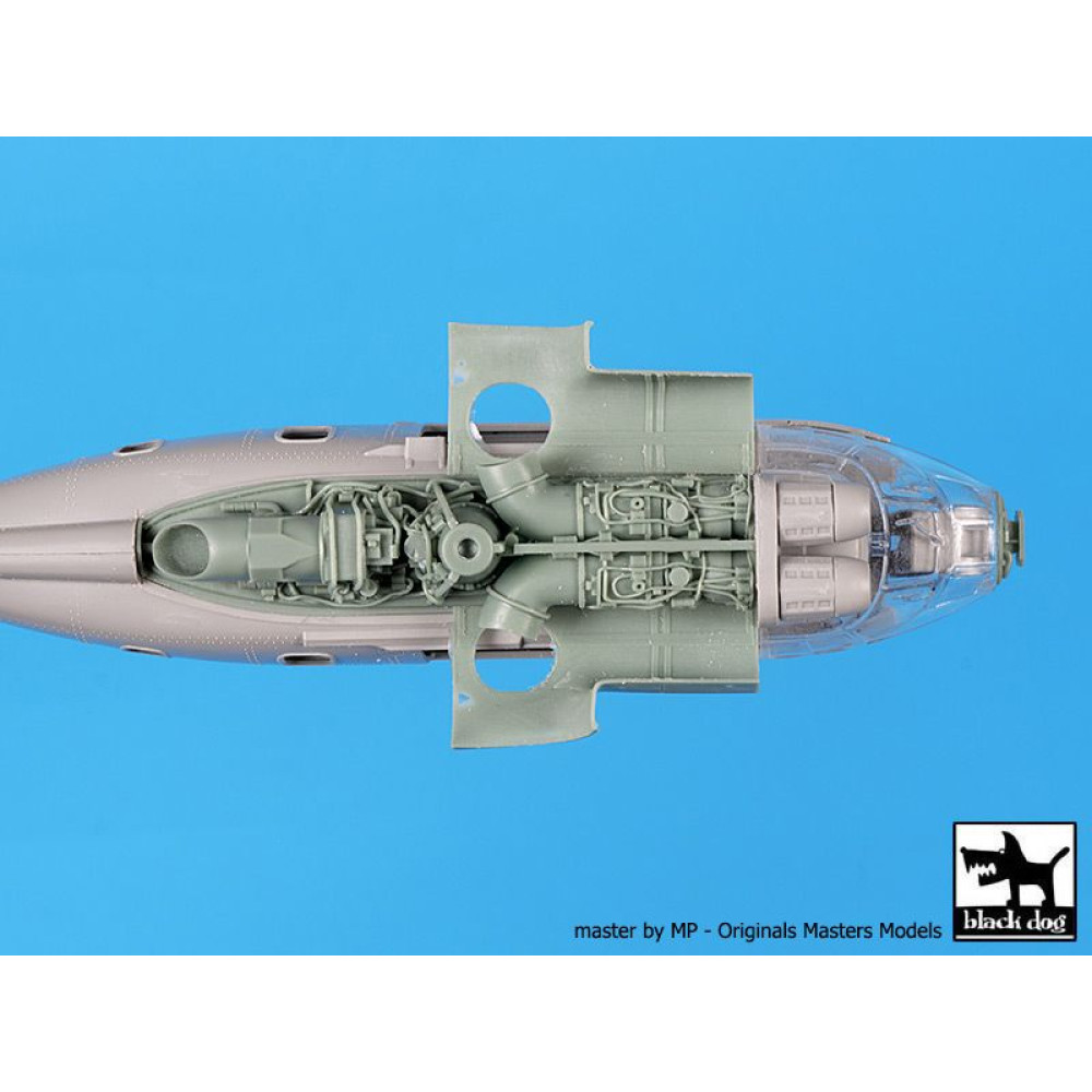 Black Dog A72119 1/72 AS 332 Super Puma engine + radar for Italeri