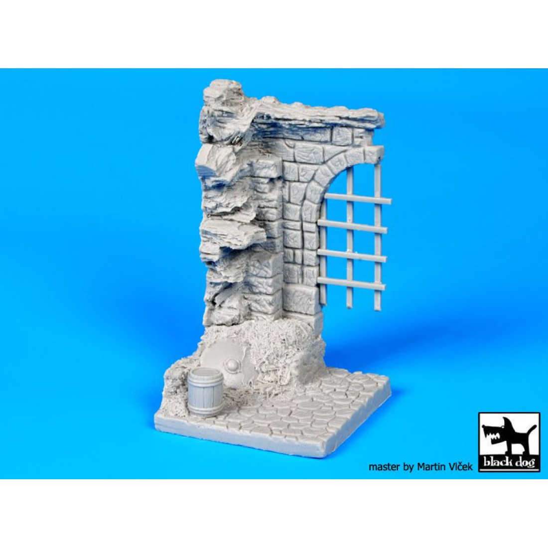 Black Dog D35047 1/35 Medieval gate base Model Kit Diorama Accessories ...