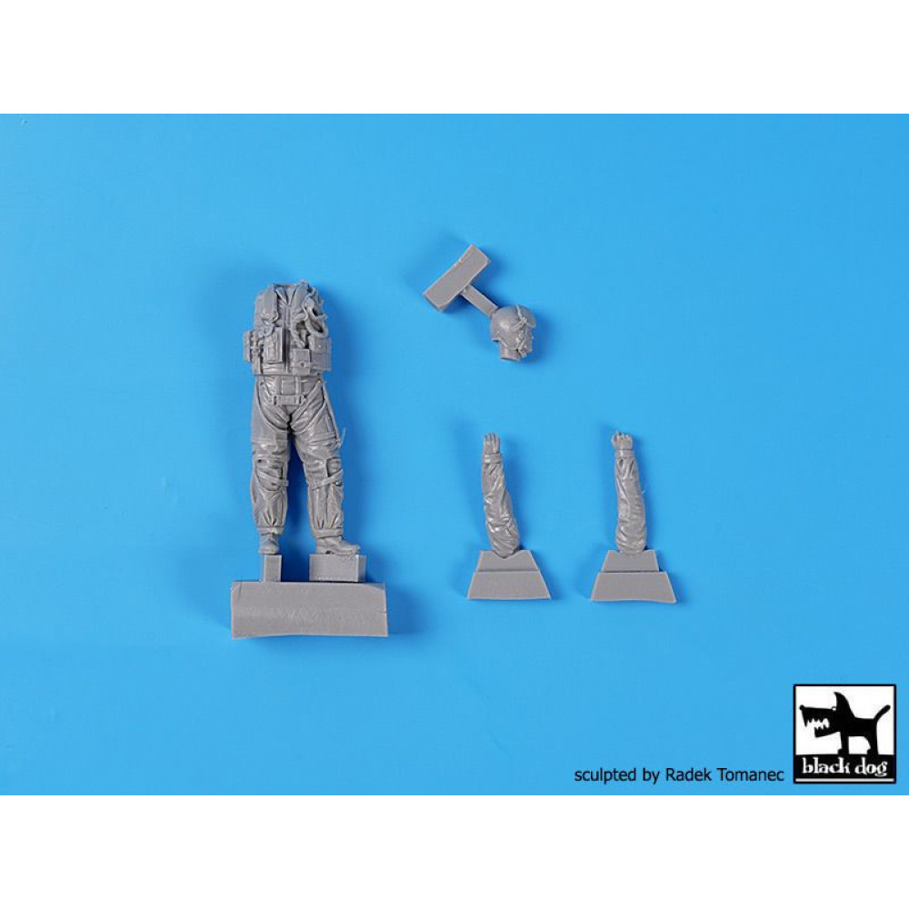 Black Dog F32152 1/32 US Navy fighter pilot modern #2 Model Kit Figures ...