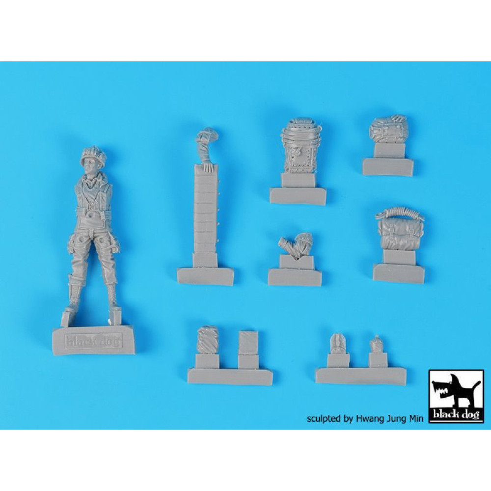 Black Dog F35228 1/35 US paratroopers before jump set Model Kit Figures ...