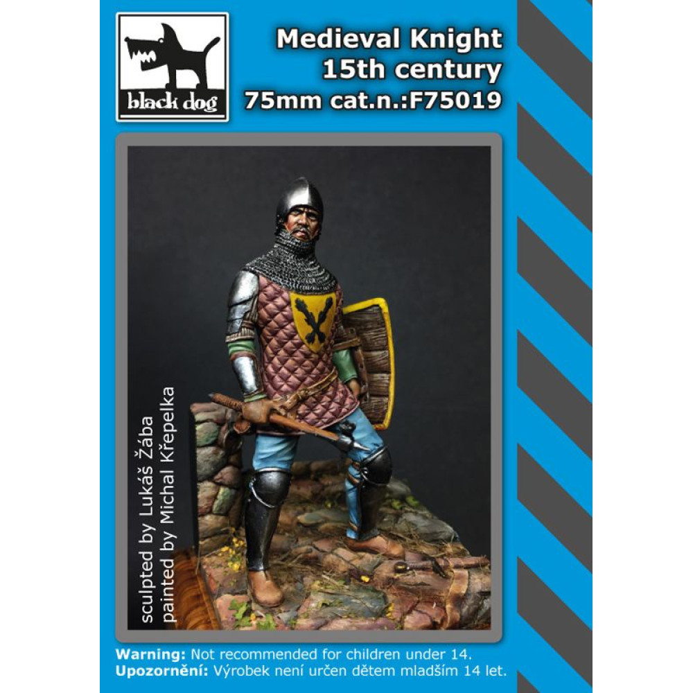 Black Dog F75019 75mm Medieval Knight 15Th Century Model Kit Figures ...