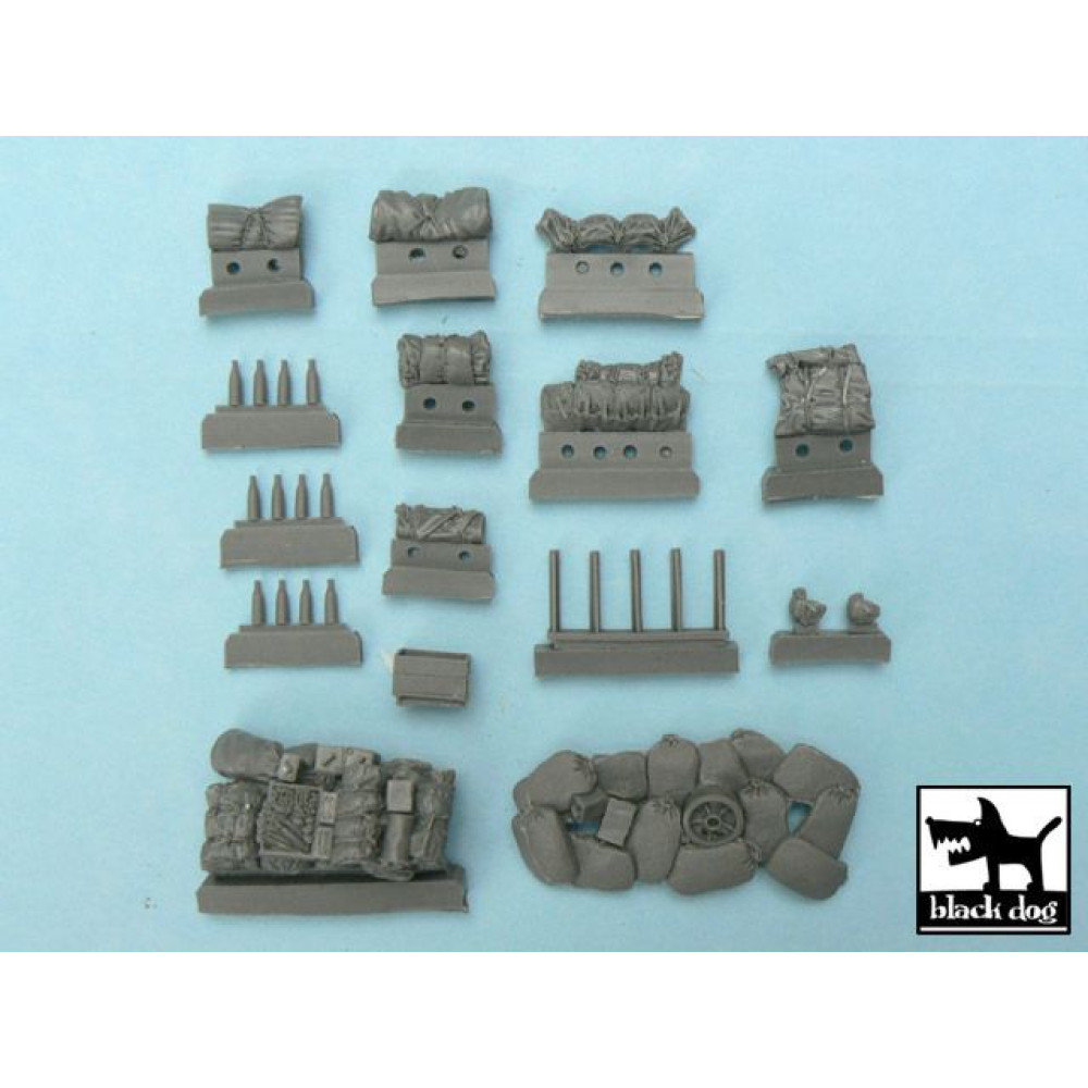 Black Dog T48005 1/48 M 10 accessories set for Tamiya 32519, 25 resin ...