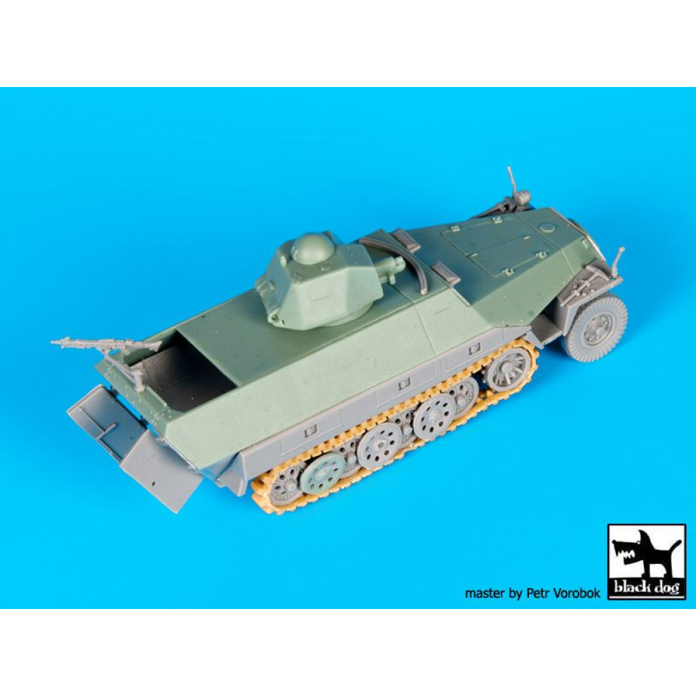 Black Dog T72093 1/72 Sd.Kfz.251 ausf D Hotchkiss turret conversion set ...