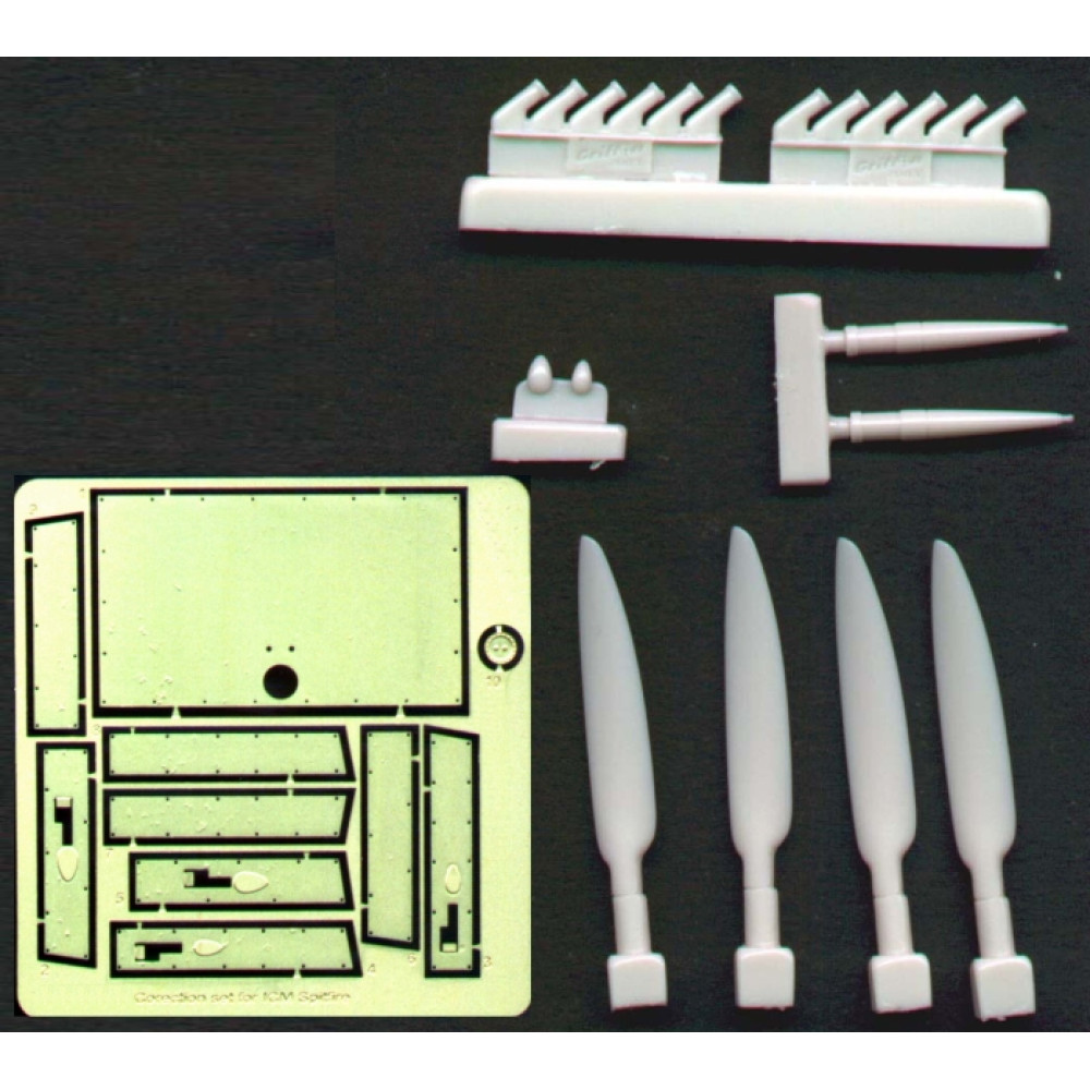 Brengun BRL48005 1/48 Correction set for ICM Spitfire correction set ...