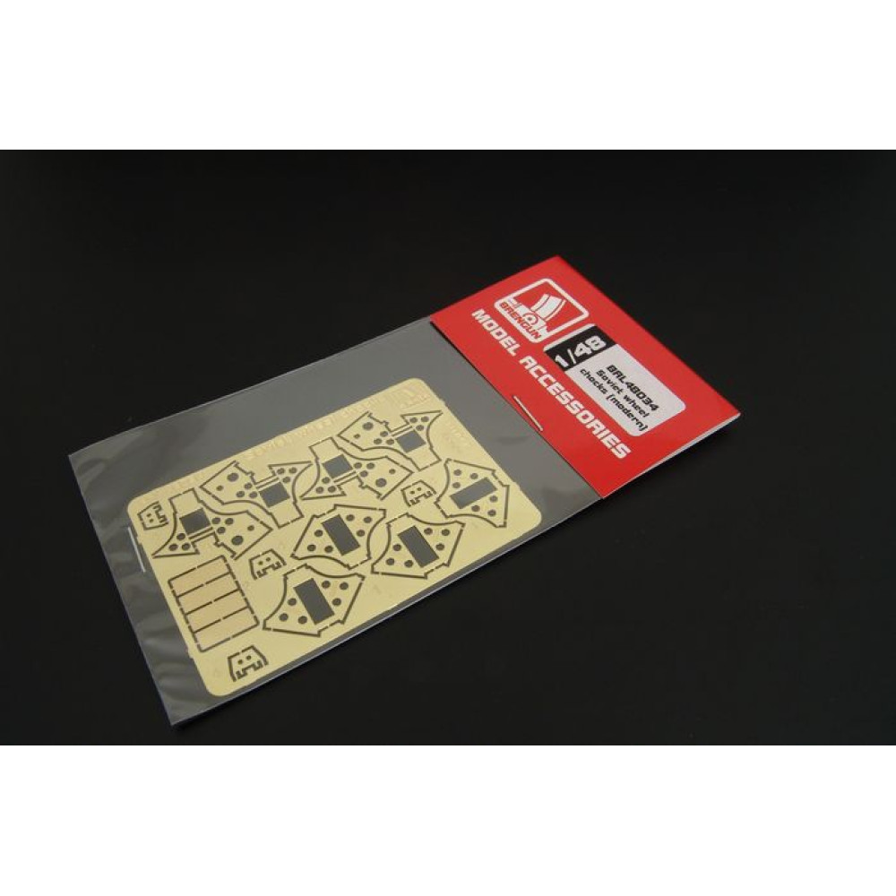 Brengun BRL48034 1/48 Soviet wheel chocks PE wheel chocks Model Kit ...