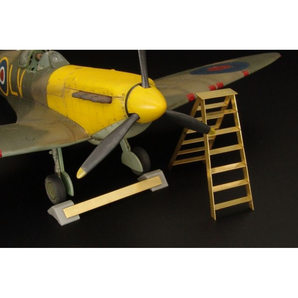 Brengun BRL48046 1/48 British wheel chock ladder resin accessories RAF ...