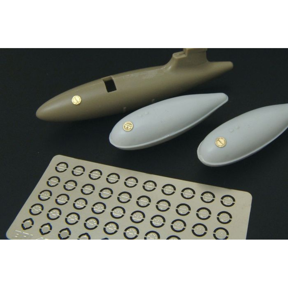Brengun BRL48070 1/48 U S drop tanks caps PE accessories Model Kit ...