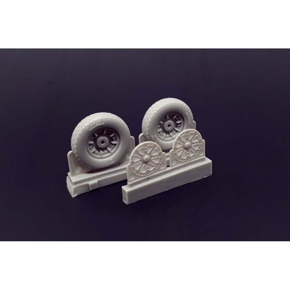 Brengun BRL48114 1/48 F4U Corsair Block Thread Wheels set resin Model ...