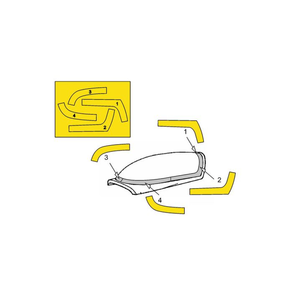 Brengun BRL48156 1/48 Extra EA-300L Canopy masks Canopy masks for ...