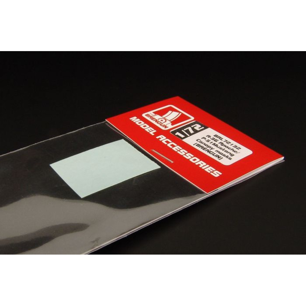 Brengun BRL72132 1/72 A-36 Apache-P-51 Mustang vacu canopy for Brengun ...