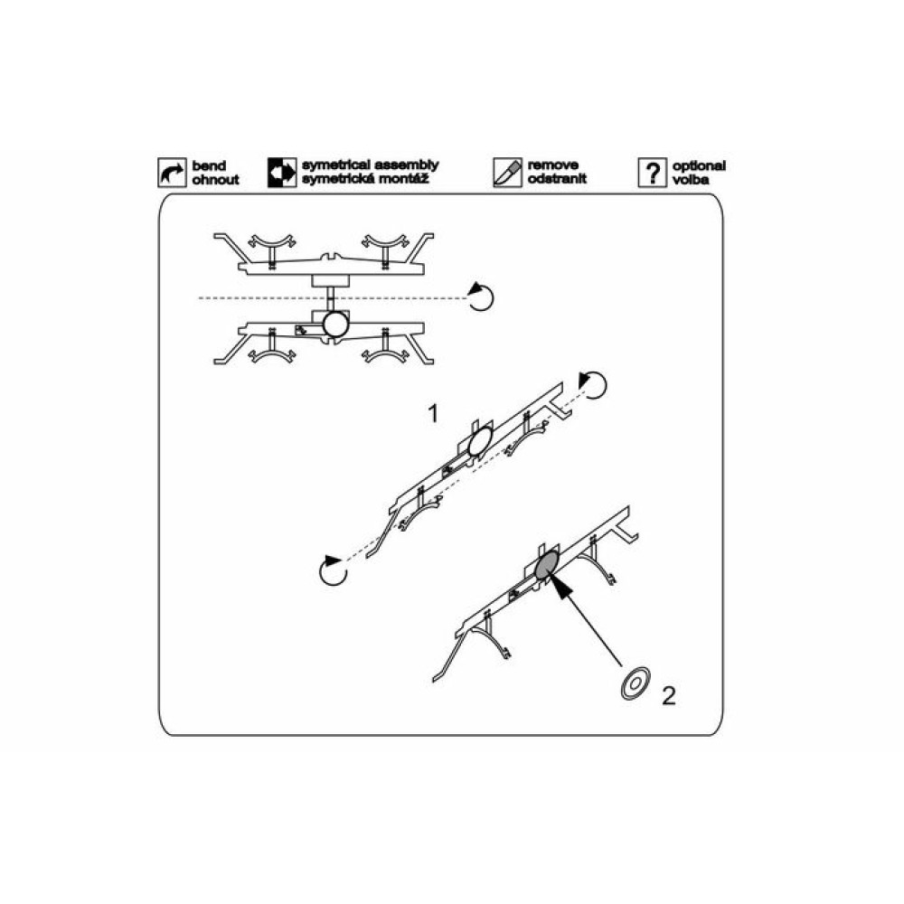 Brengun BRL72141 1/72 Japan bomb racks (250kg bomb) PE set of bomb ...