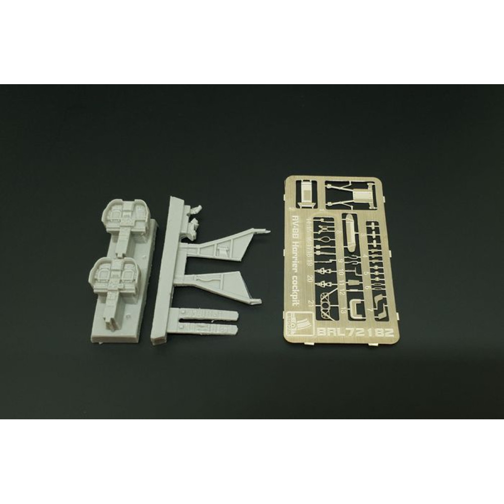 Brengun BRL72182 1/72 AV8B Cockpit (Hasegawa kit) resin set for ...