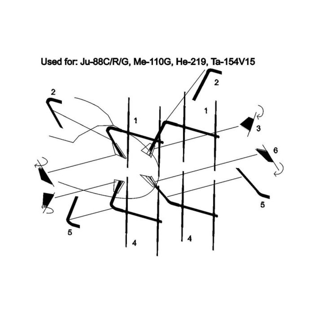 Brengun BRL72257 1/72 FUG-220 Lichtenstein PE set of german radar ...