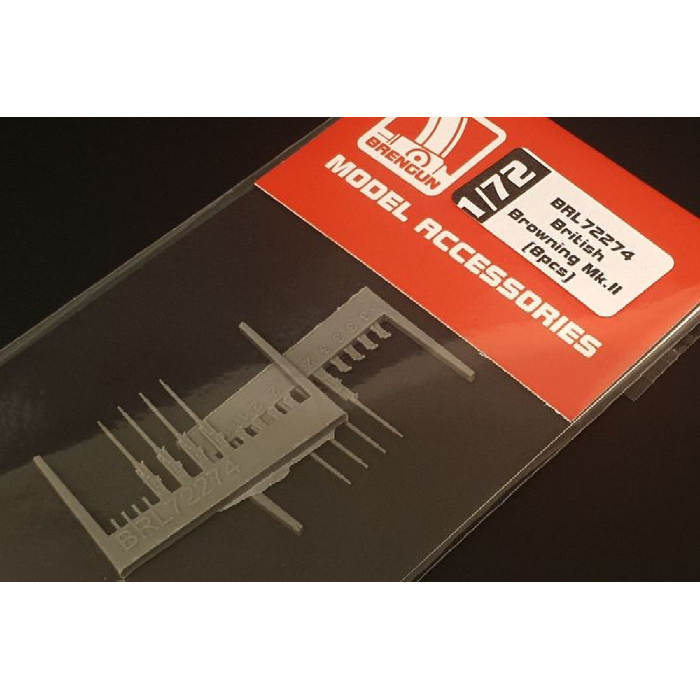 Brengun BRL72274 1/72 British Browning Mk.II resin set of machine guns ...